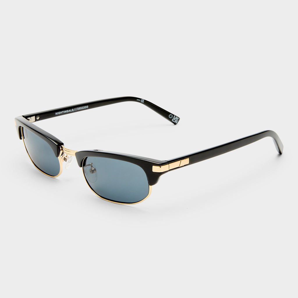Nightingale Black Uni Sex D Frame Sunglasses Le Specs