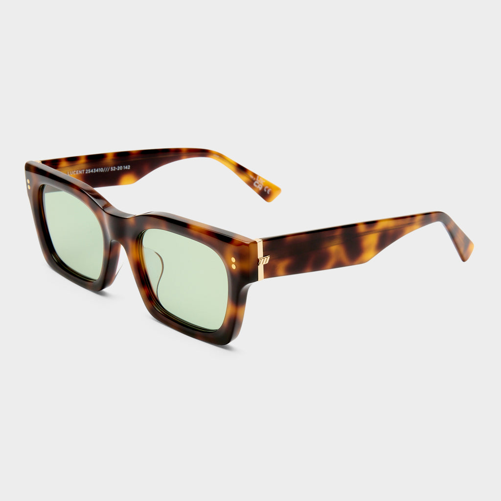 Lucent Honey Tort Uni-Sex D-Frame Sunglasses | Le Specs