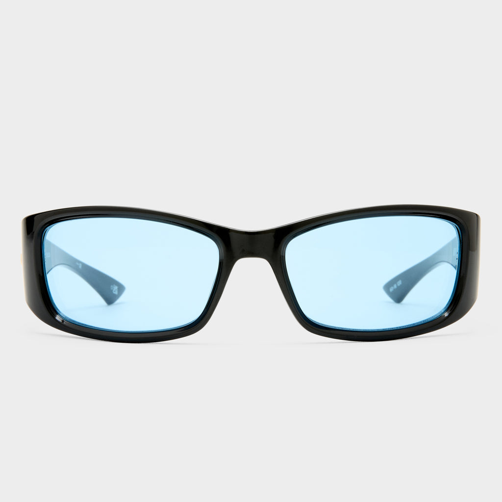 Du Jour Black Uni-Sex Wrap Sunglasses | Le Specs