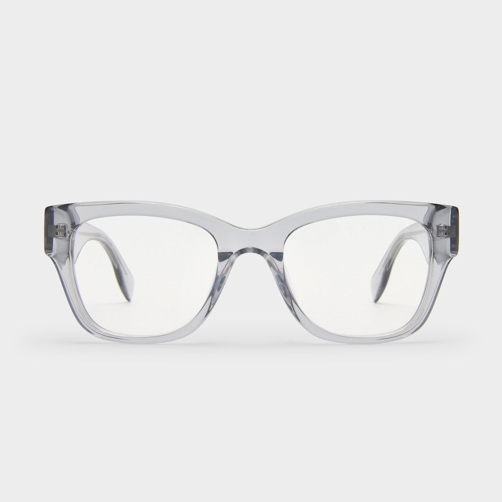 Kaleido 50 Smoke Uni-Sex Square Optical Frames | Le Specs