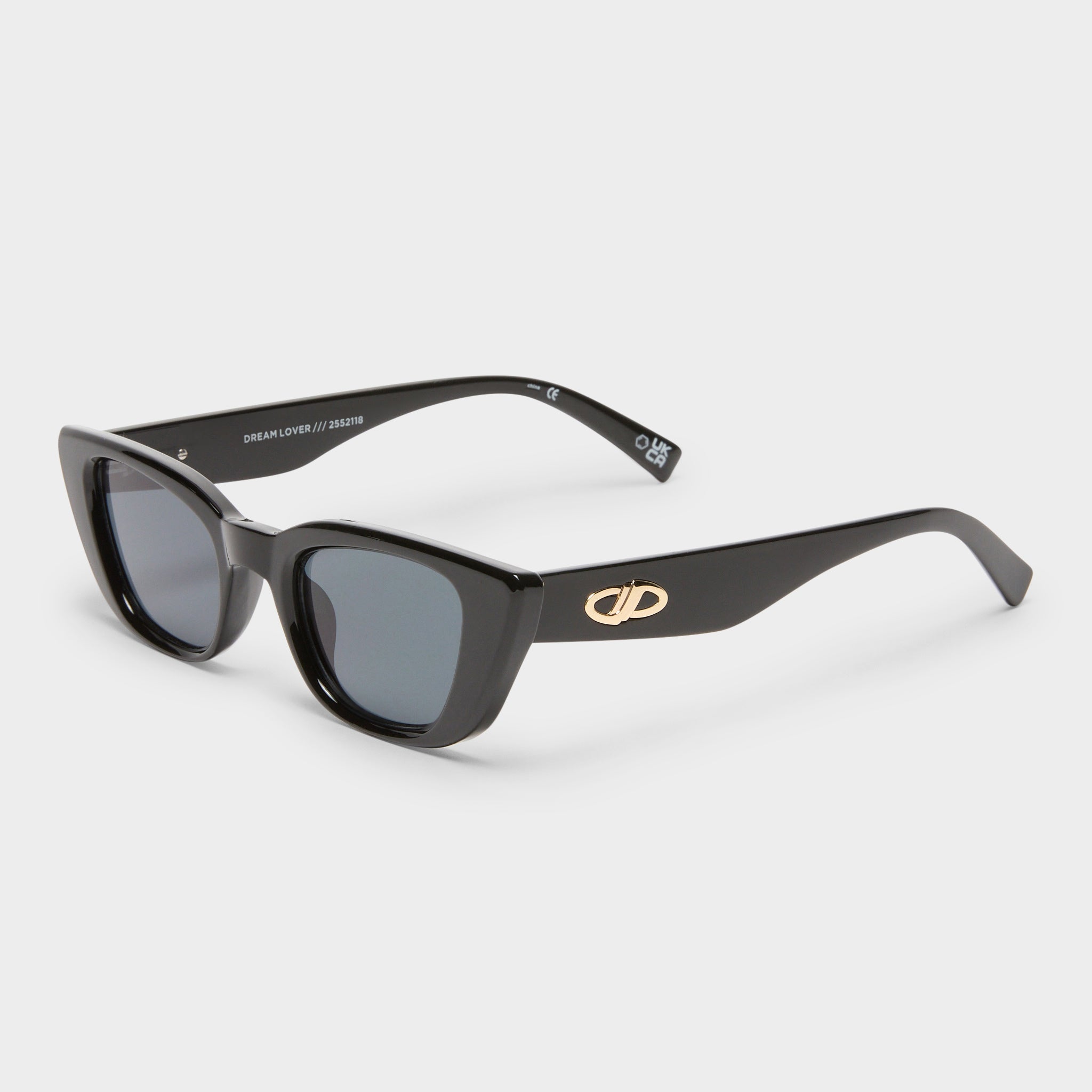Dream Lover Black Female Cat Eye Sunglasses Le Specs